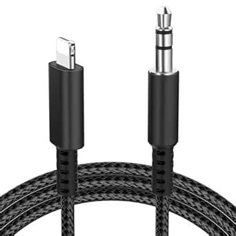 Hadisala Auto AUX Kabel für iPhone,Light ning auf 3.5mm Audiokabel für ...