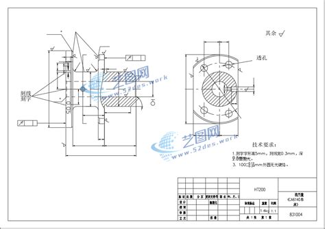 831004法兰盘钻侧边孔夹具设计含cad图纸｜c25243 艺图网
