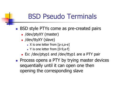 ppt pseudo terminals powerpoint presentation free download id 1805017