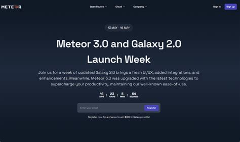 meteor 3 0 and galaxy 2 0 launch week announce meteor forum