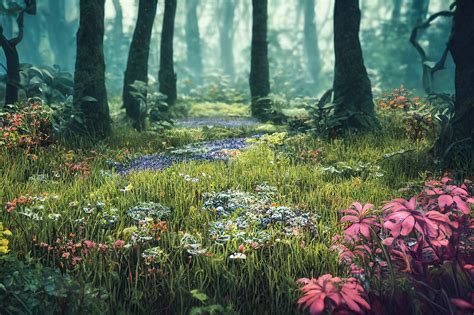 Forest Flowers Grass Free Photo On Pixabay