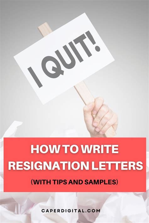 How To Write A Resignation Letter Including Tips Samples Artofit