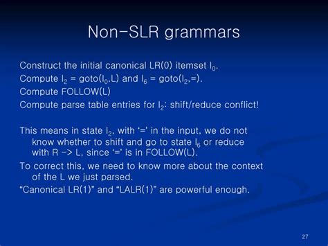 Ppt Lr Parsing Table Costruction Powerpoint Presentation Free Download Id 3196070