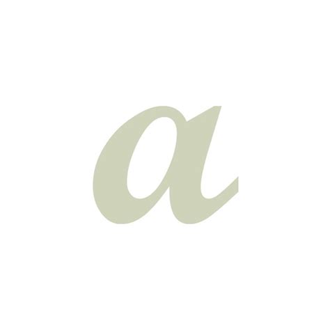 script 40mm lowercase letter a