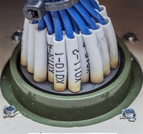 Control Wiring At Module Terminal Blocks Of Protection Relay Stock Image Image Of Design