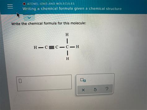 Solved O ATOMS IONS AND MOLECULES Writing A Chemical Chegg Com