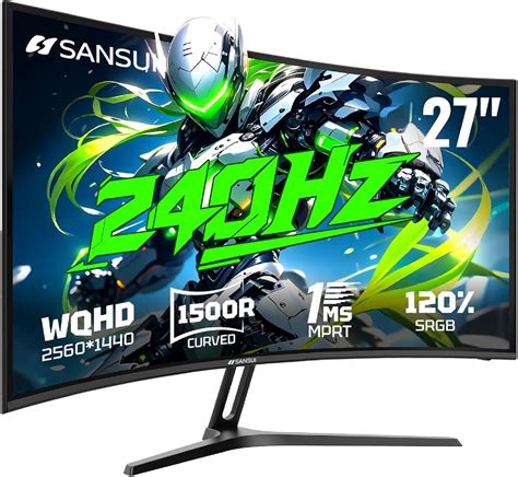 Sansui 27 Inch Wqhd 240hz 1500r Curved Gaming Monitor Instruction Manual