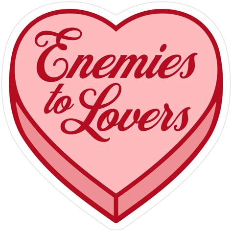 Enemies To Lovers Candy Heart Cute Romance Book Sticker In 2025 Heart Candy Printable