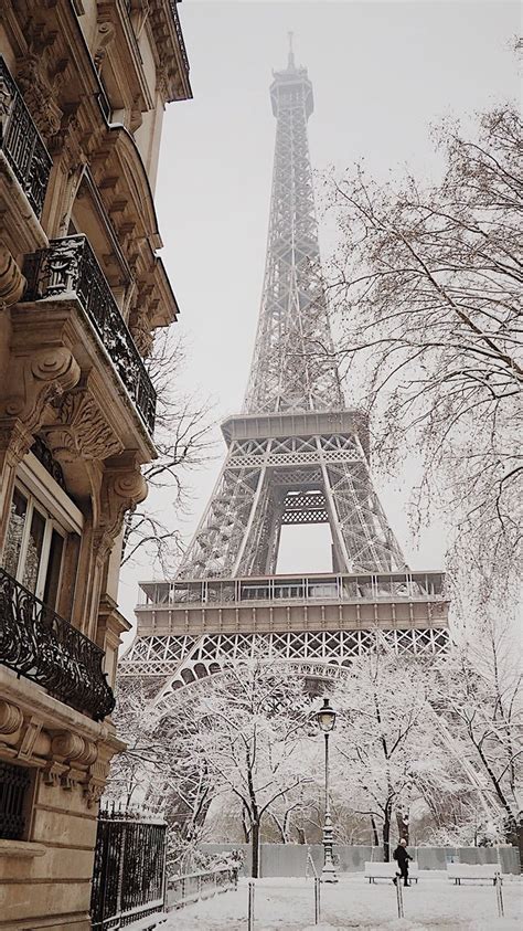 Eiffel Tower Winter Wallpapers Wallpaper Cave