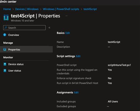 Intune Does Not Apply Scripts And Profile Configurations Microsoft Qanda
