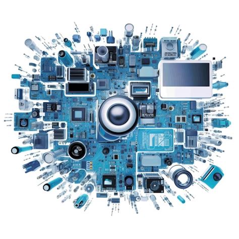 Premium Ai Image Arafed Image Of A Computer Circuit Board With Speakers And A Laptop Generative Ai