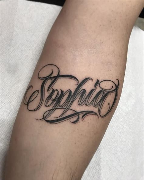 WiskyTattoo On Instagram La Sophia Tattoo Lettering Design Tattoo Lettering Tattoo