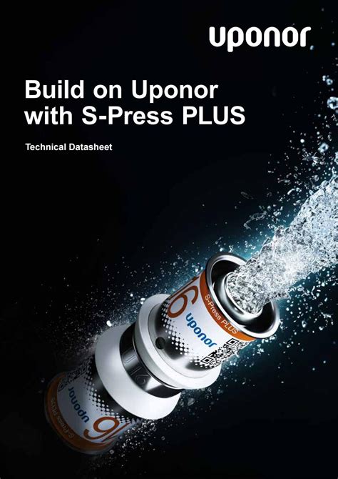 Uponor s press plus technical data sheet by Uponor Norway - Issuu
