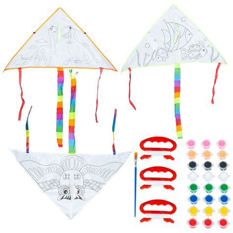 3 세트 어린이 Diy 연 어린이 낙서 연 장난감 Diy 색칠 연 Playthings 야외 오락 및 스포츠