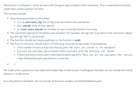 solved the function findtaguser prints all users with the
