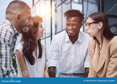 Negotiate Marketing Reports Statistical Charts Work Together On A Startup Project Stock Photo