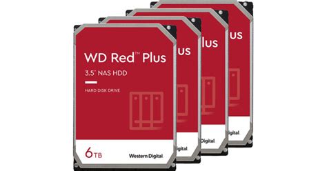 WD Red Plus WD60EFZX 6TB 4-Pack - Coolblue - Voor 23.59u, morgen in huis
