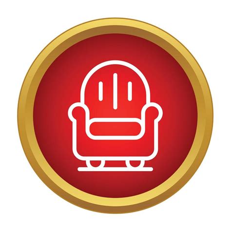 Armchair Furniture Icon In Red Circle 79066831 Vector Art At Vecteezy