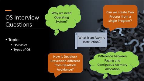 Operating Systems Interview Questions Basics Part1 Youtube