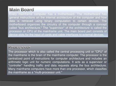Ppt Mainframe Computers Powerpoint Presentation Free Download Id