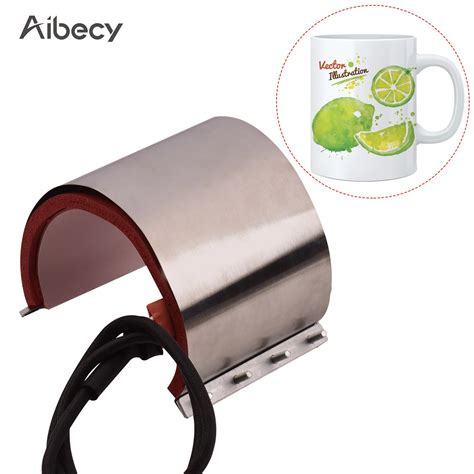 Aibecy 머그프레스 히터 컵 가열 전송 부착 실리카 젤 크리컷 열 프레스용 쉬운 프레스 전송 승화