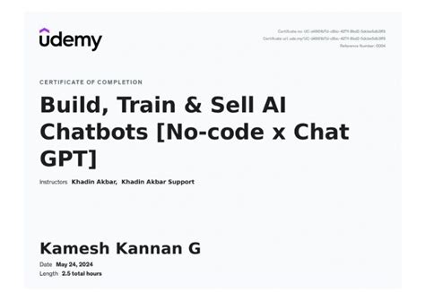 Kamesh Kannan On Linkedin Successfully Completed My First Udemy Course