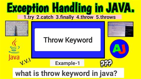 Throw Keyword In Java Hindi Exception Handling Youtube
