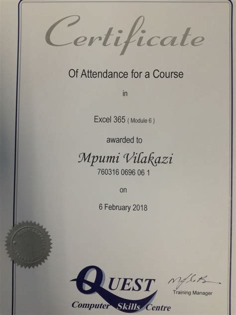 Excel Advanced Module 6 1 Day Quest Computer Skill