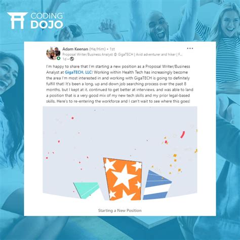 Coding Dojo On Linkedin Congratulations To Our Dojo Alum Adam For