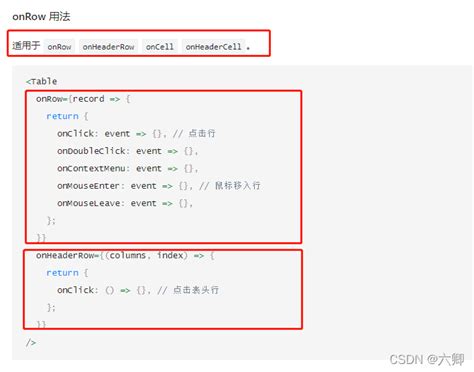 Antd中table组件选中单行换样式（比如背景颜色）onheadercell Csdn博客