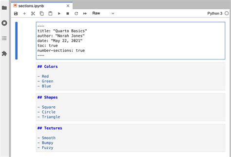 Quarto Tutorial Authoring