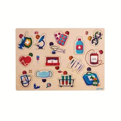 medical equipment wooden toy jigshaw puzzle educational toys school