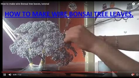 How To Make Wire Bonsai Tree Leaves Tutorial Wire Tree Sculpture