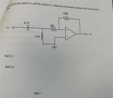 solved 15 ﻿given the input is vs ﻿and the output is v0