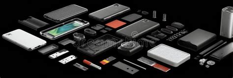 Modular Smartphone Concept Shown In Detailed Exploded View Highlighting