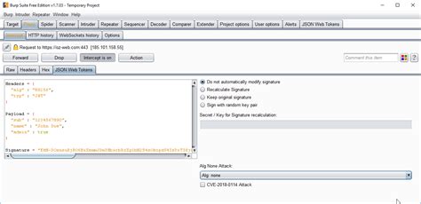 github netsec json web tokens jwt support for burp