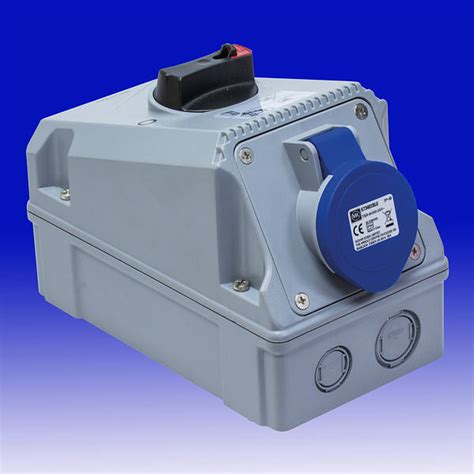 Home Blue 3 E 200 250 Volt Ip44 Mk Commando K9101 Socket Connector 16