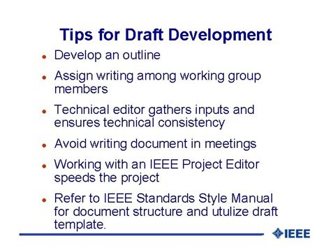 Overview Of The IEEE Process Overview Of Process