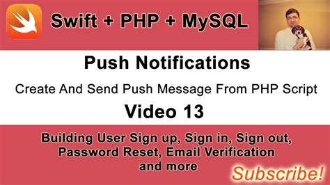 Push Notifications Video 13 Create And Send Push Message From Php Script Youtube