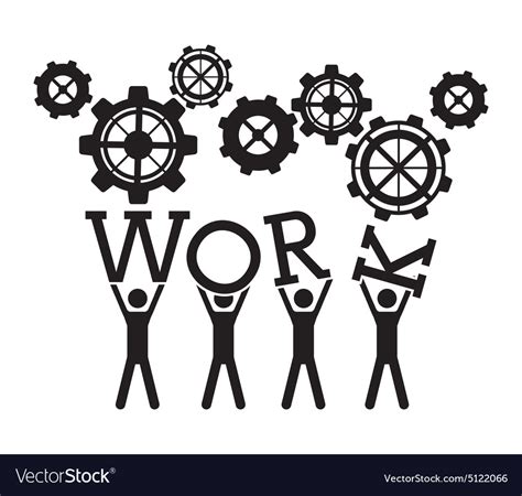Workforce Design Royalty Free Vector Image Vectorstock