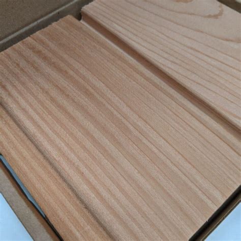Cedar Sample Box Interlocking 94mm Cladding Slatted Screen Fencing