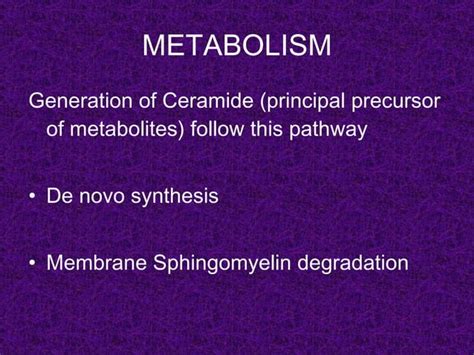 Sphingolipids Ppt Chemistry Science