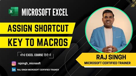 Excel Shortcuts Unlocked Assigning Keys To Execute Macros Youtube