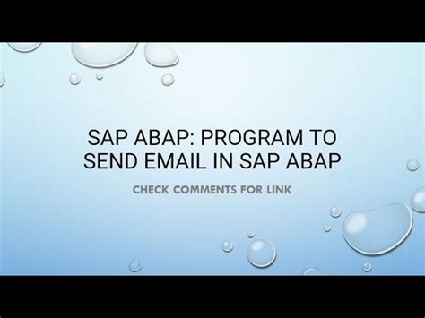 program to send email in sap abap arghadip kar