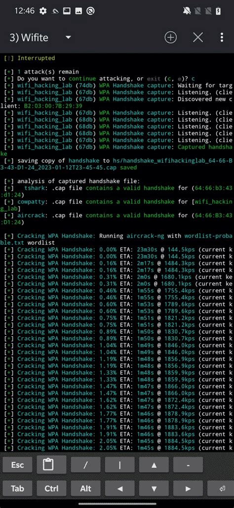Как взломать Wifi с помощью Wifite в Nethunter