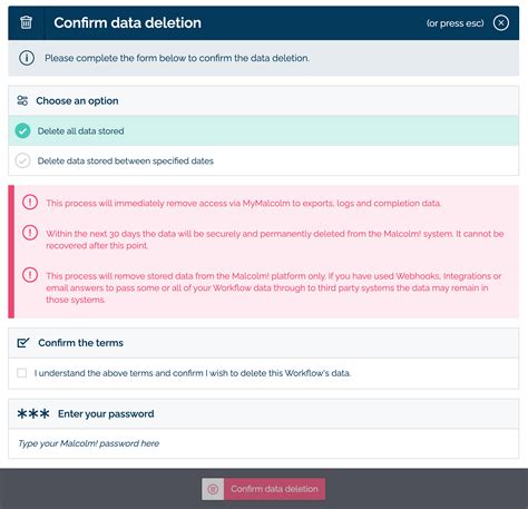 Making It Easier To Delete Customer Data From Malcolm