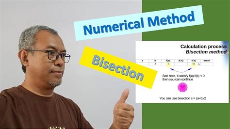 Numerical Method Bisection Youtube