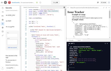 Qa Issue Tracker Trouble Passing Functional Tests Javascript The Freecodecamp Forum