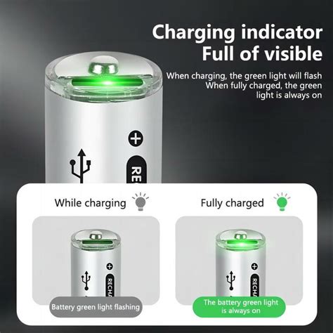 충전식 배터리 aaa 1 5v 대용량 2200mwh 배터리 aa usb 타입 c 고속 충전 리튬 이온 배터리 마우스 장난감용