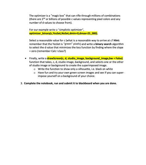 Due Date See BlackBoard Submission Guidelines Chegg